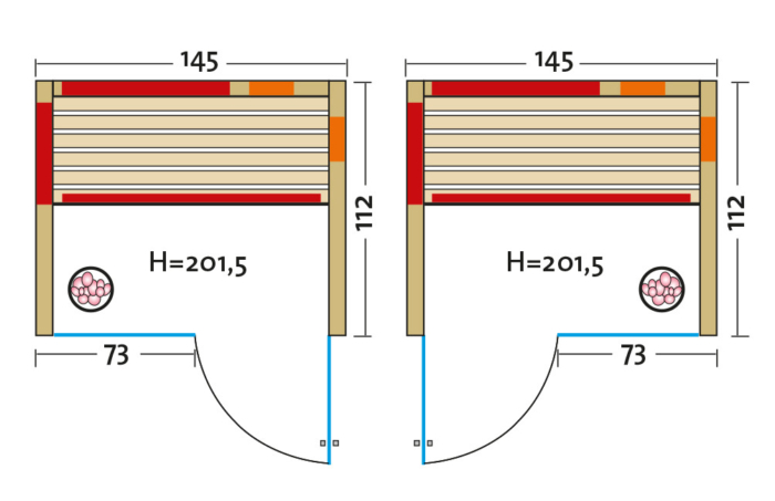 TrioSol design infrared cabin